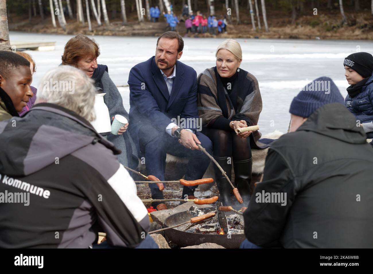 OSLO, Norway 20170327. Crown Prince Haakon and Crown Princess Mette ...