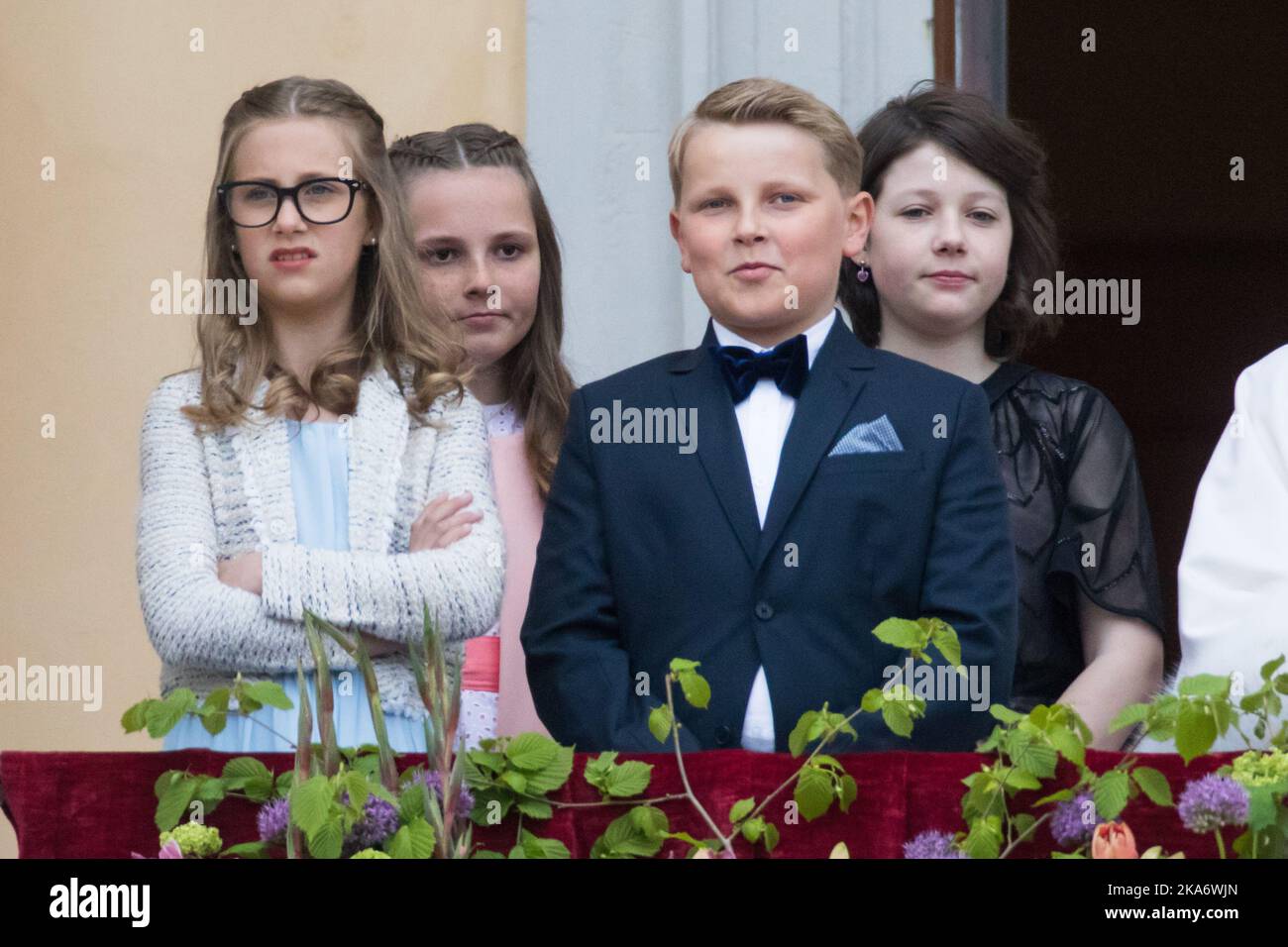 Oslo, Norway 20170509. From left: Leah Isadora Behn , Princess Ingrid ...