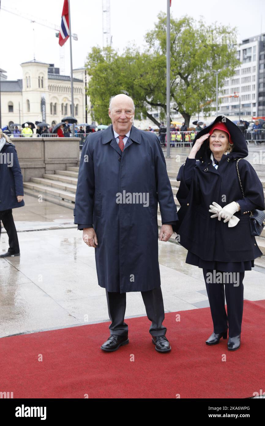 Oslo 20170510. Their Majesties The King and Queen of Norway celebrate ...