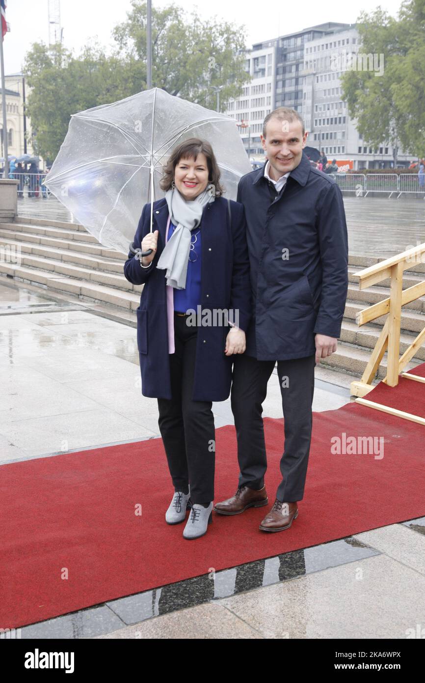 Oslo 20170510. The Icelandic president Guðni Thorlacius Jóhannesson and ...