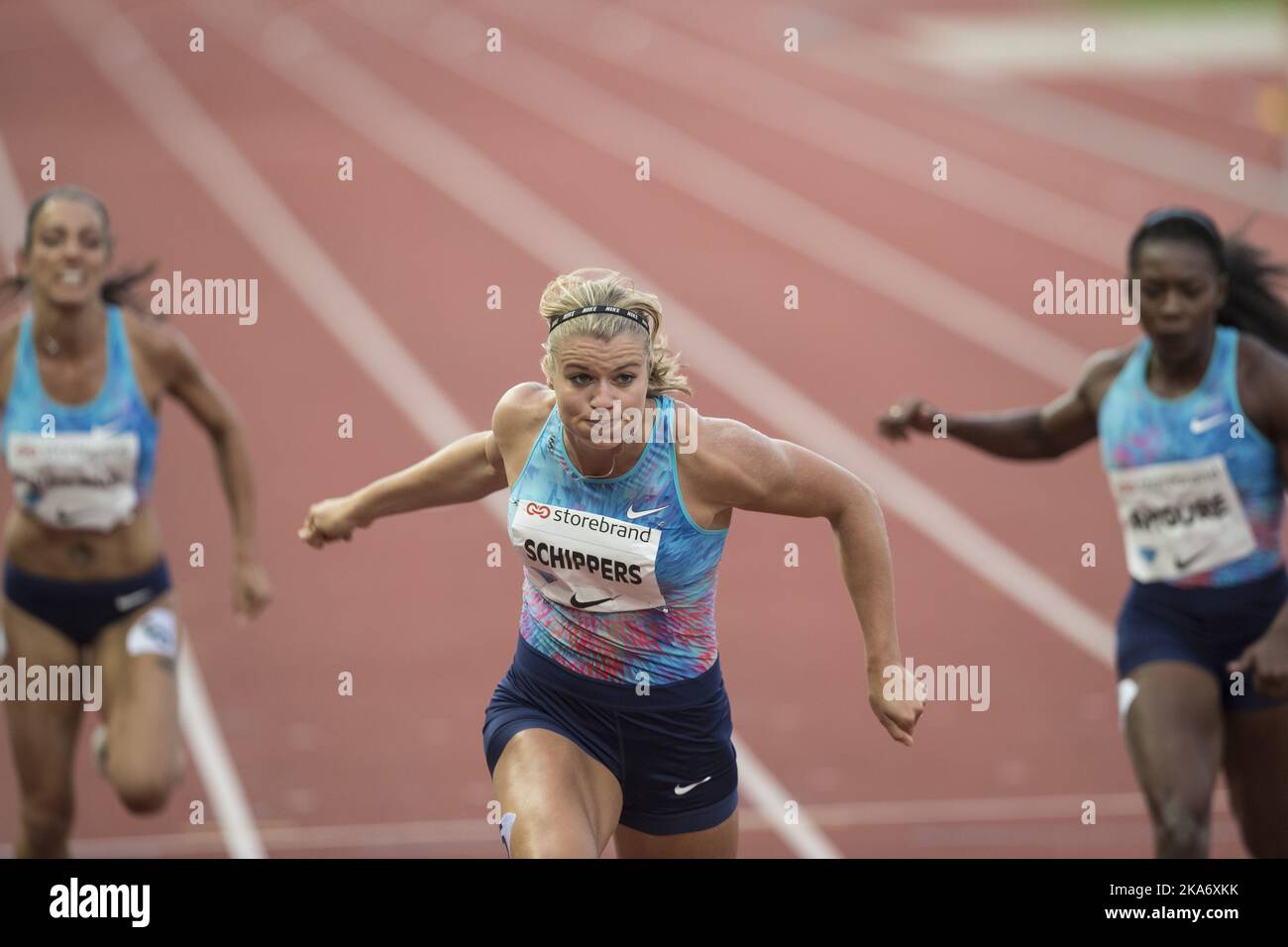 Oslo 20170615. Dafne Schippers (NED) won the womens 200m after first ...