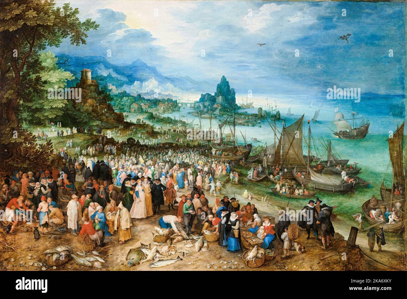 Jesus in the boat painting hi-res stock photography and images - Alamy