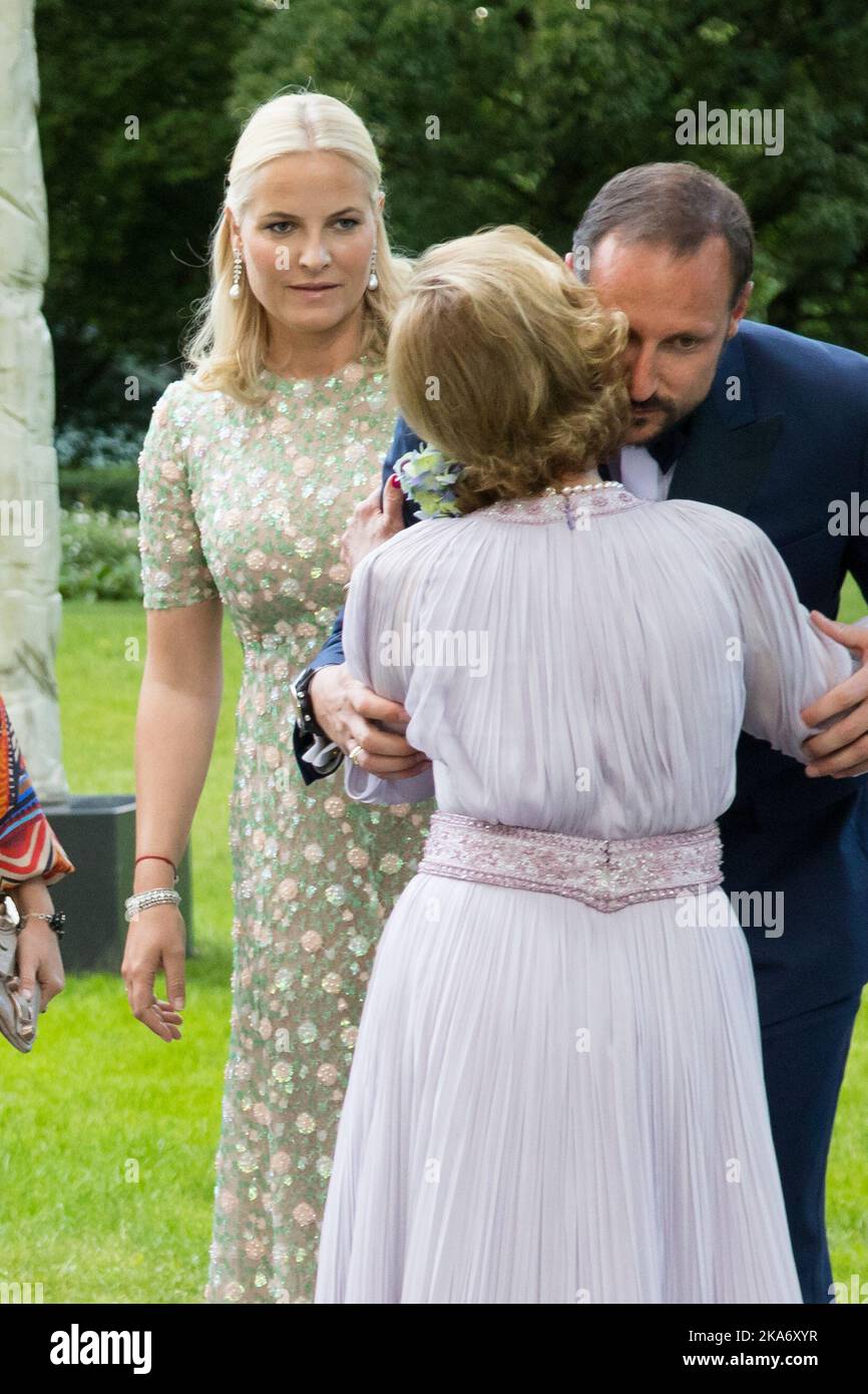 Oslo 20170704. Crown Princess Mette-Marit and Crown Prince Haakon ...