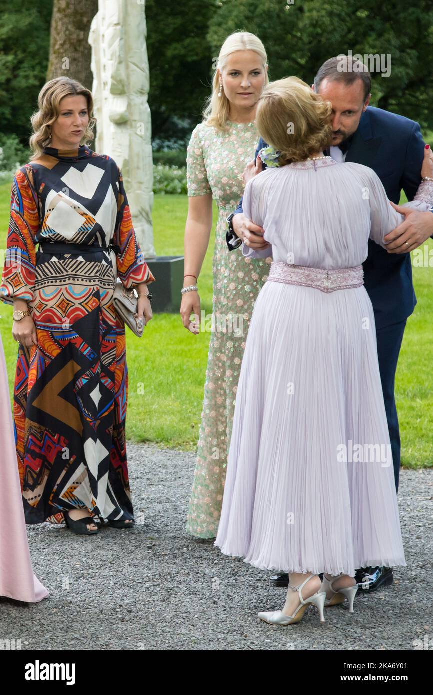 Oslo, Norway 20170704. From left: Princess Martha, Crown Princess Mette ...