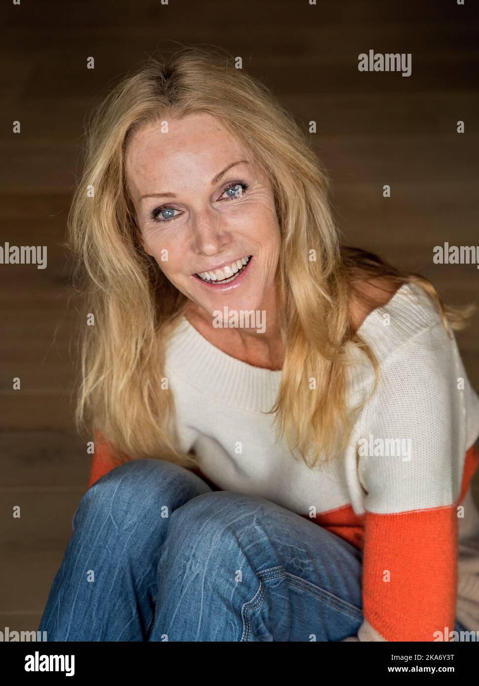 Oslo, Norway 20170727. Former top model Anette Stai (56). Stai designs ...