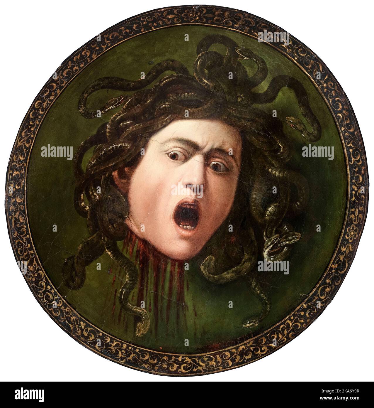 Medusa (Medusa Murtola), painting in oil on canvas mounted on panel by ...