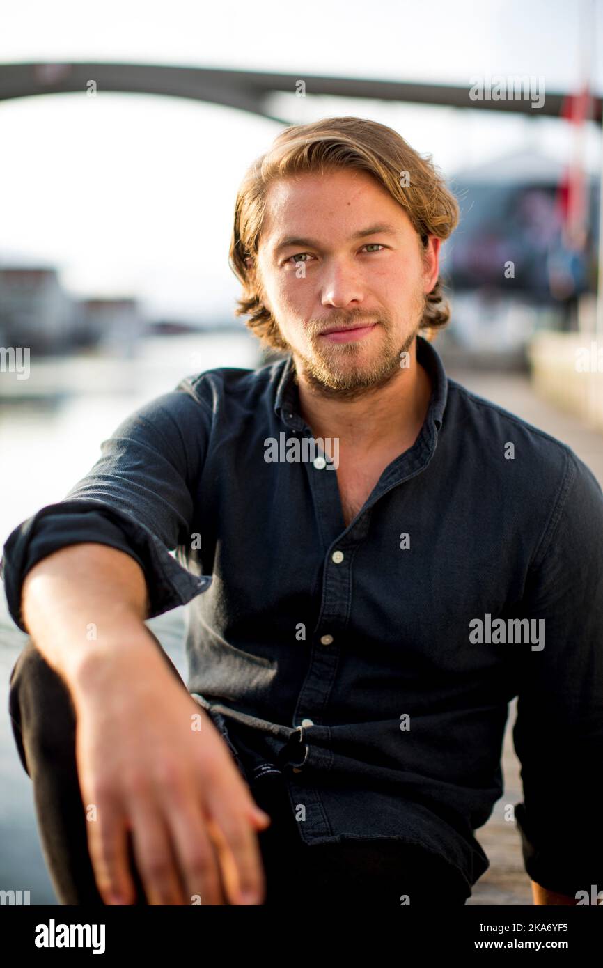 Haugesund, Norway 20170824. Filephoto. Actor Jakob Oftedal presented ...