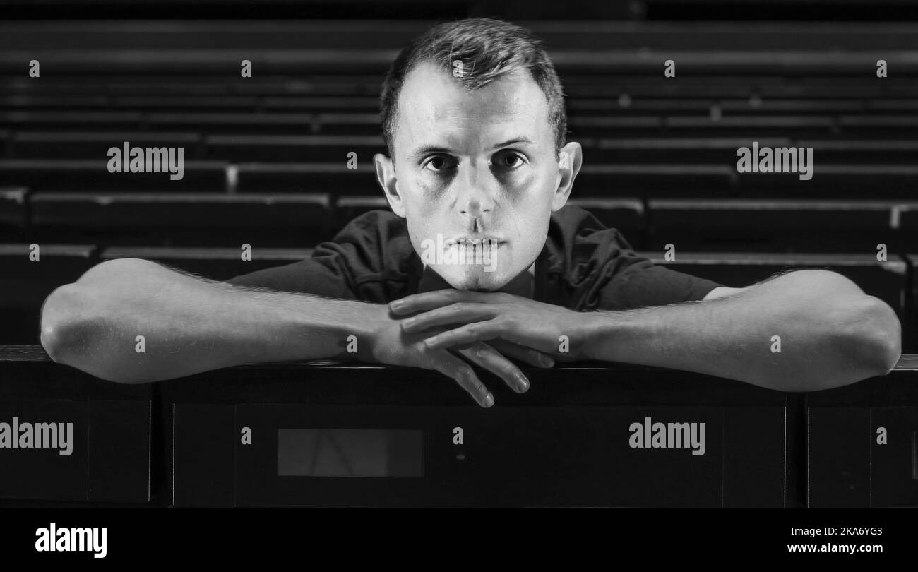 Oslo, Norway 20170821. Filephoto. The Norwegian Opera. Artist Nils Bech ...