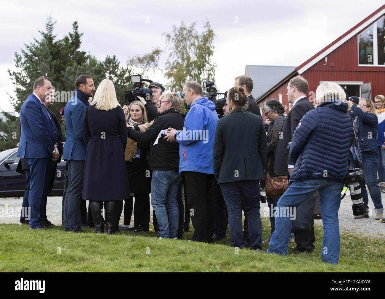 FROSTA, Norway 20170922. The Crown Prince Couples county trip to Nord ...