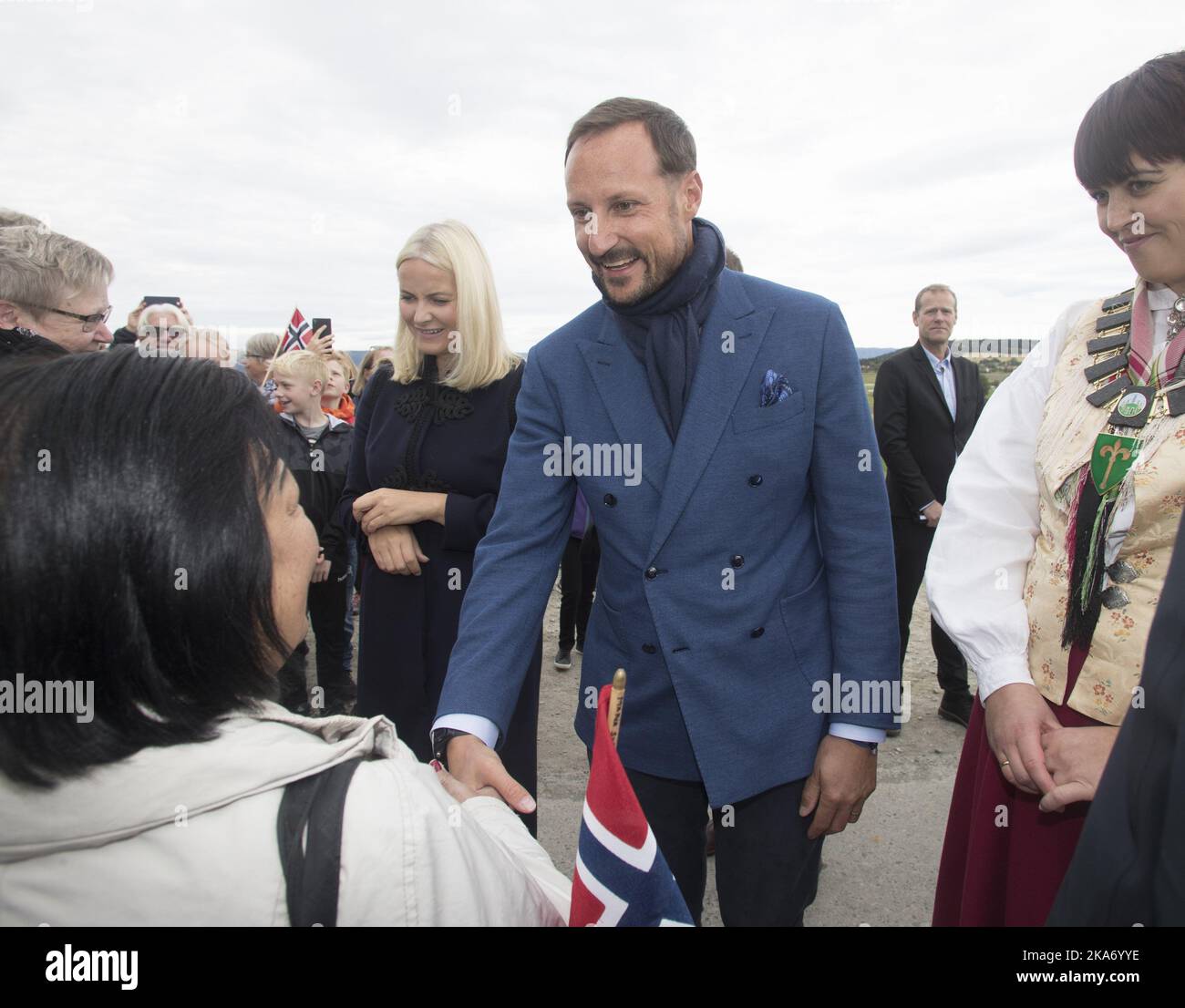 FROSTA, Norway 20170922. The Crown Prince Couples county trip to Nord ...