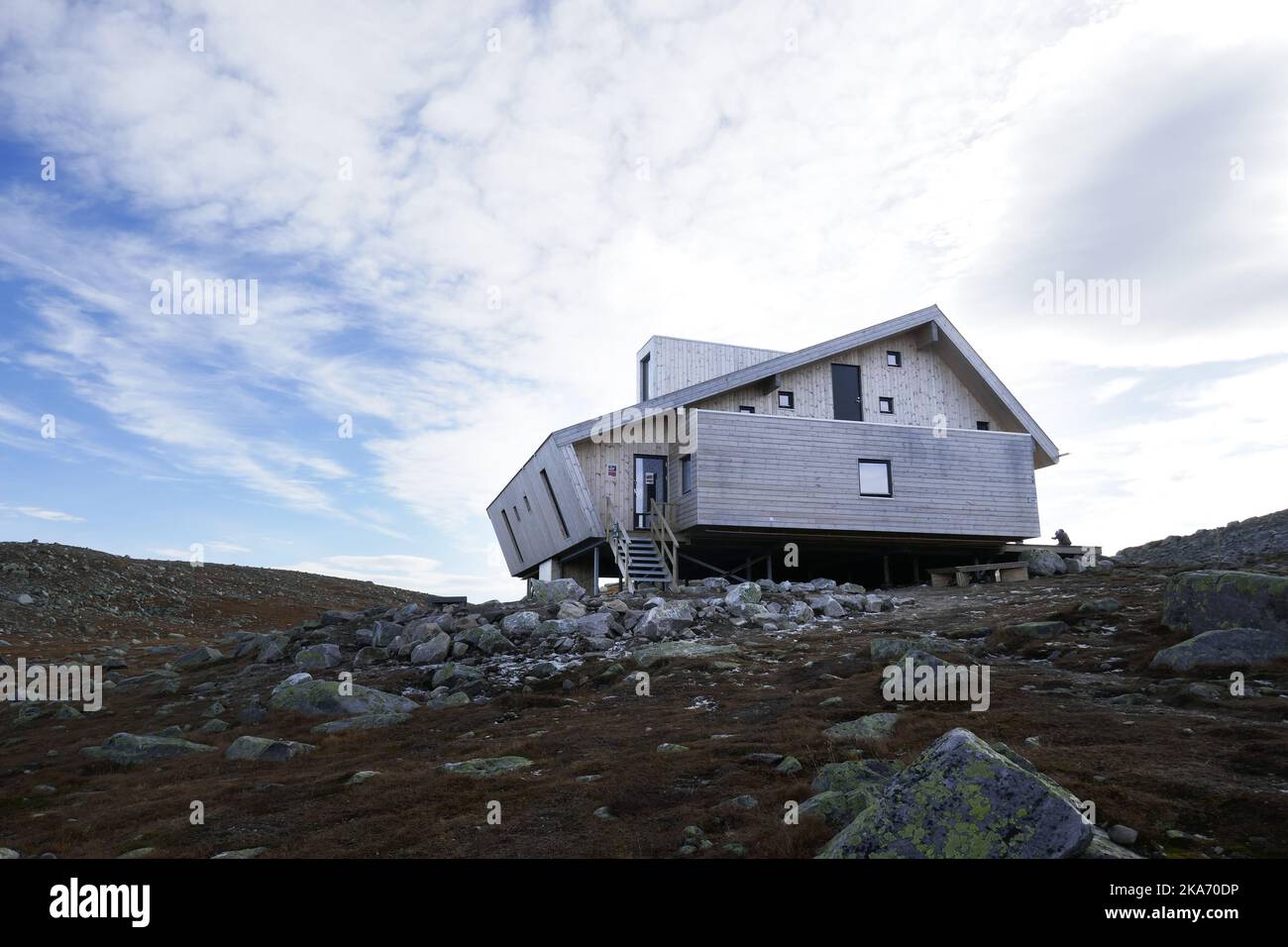 Norefjell, Norway 20171006. The Norwegian Trekking Association's new ...