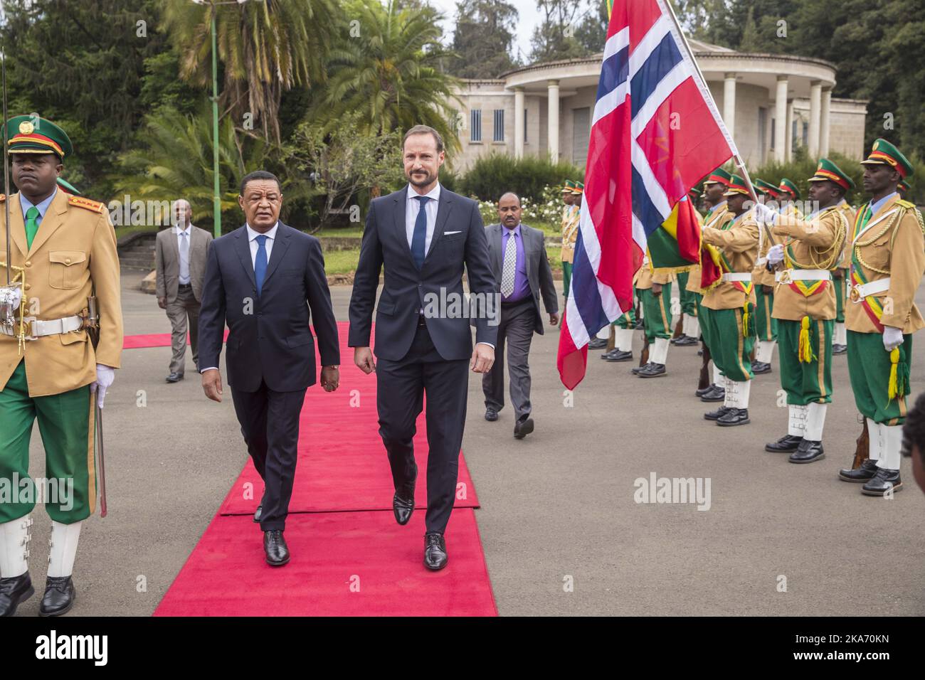 Addis Ababa, Ethiopia 20171107. President Mulatu Teshome with Crown ...