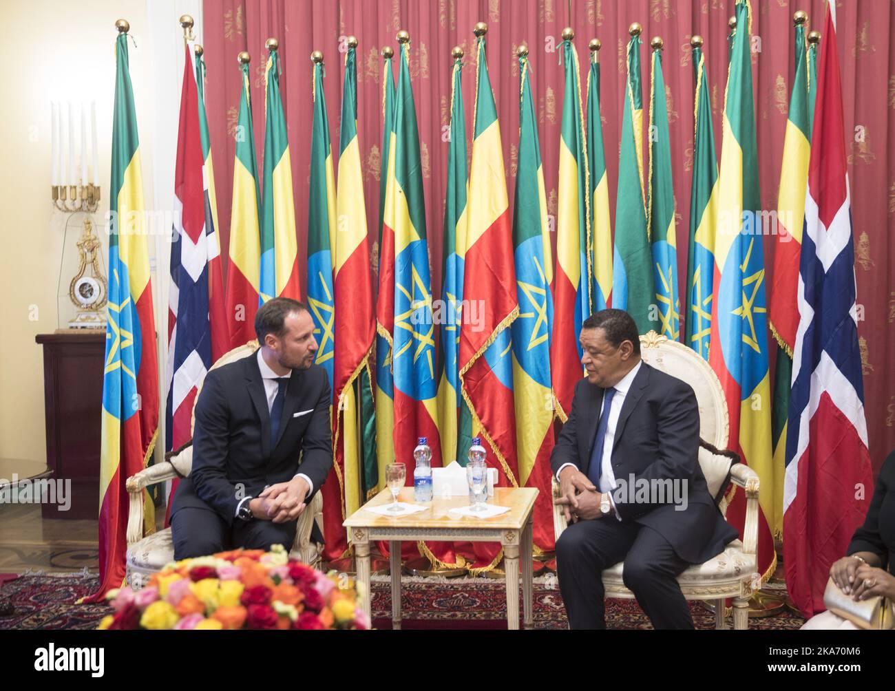 Addis Ababa, Ethiopia 20171107. President Mulatu Teshome and Crown ...