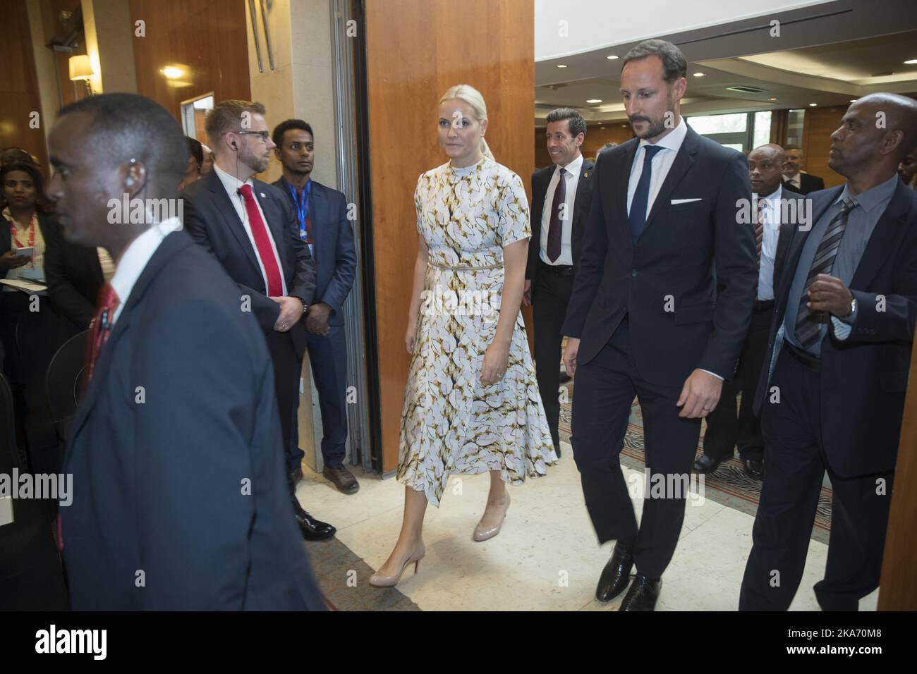 Addis Ababa, Ethiopia 20171107. Crown Prince Haakon and Crown Princess ...
