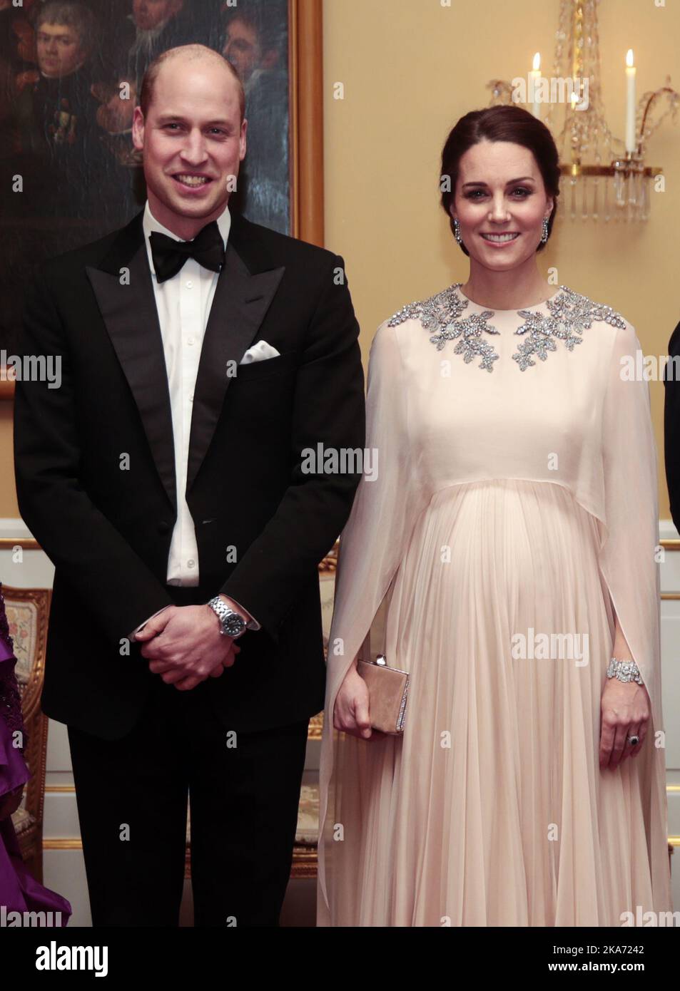 Oslo, Norway 20180201. Prince William, Duke of Cambridge and Duchess ...