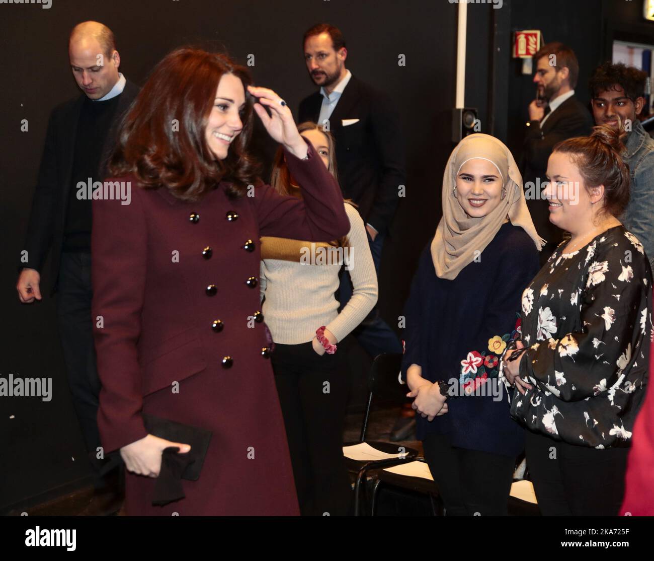 Oslo, Norway 20180202. Prince William of Great Britain and Duchess Kate ...