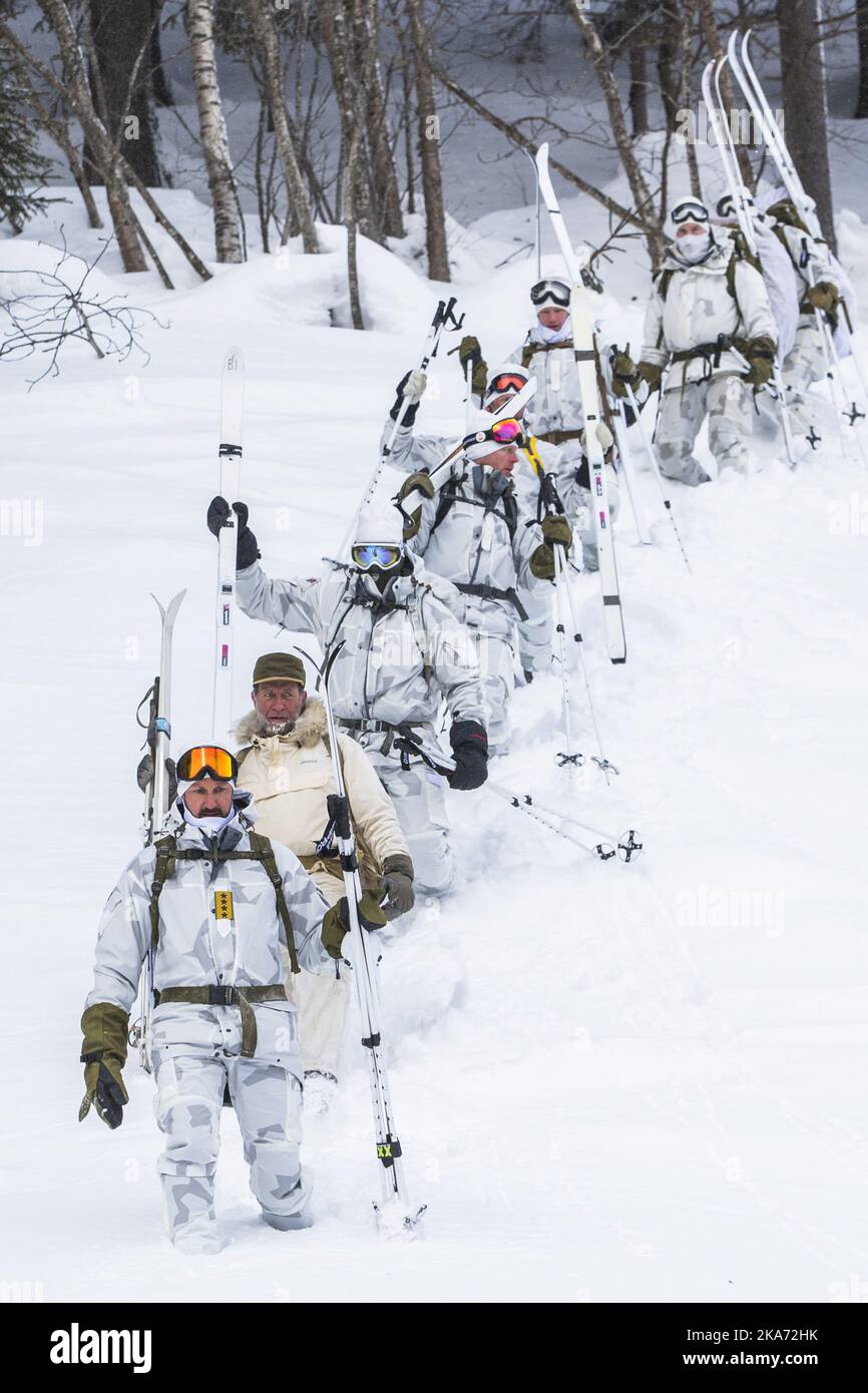 Vemork, Rjukan, Norway 20180228. Crown Prince Haakon carries out the ...