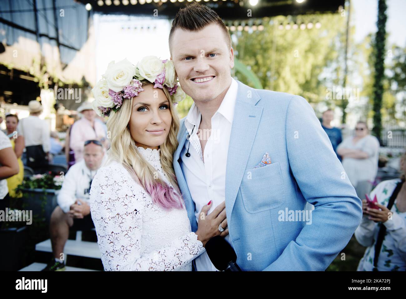 John Arne Riise and Louise Angelica Riise at Allsang on the border ...