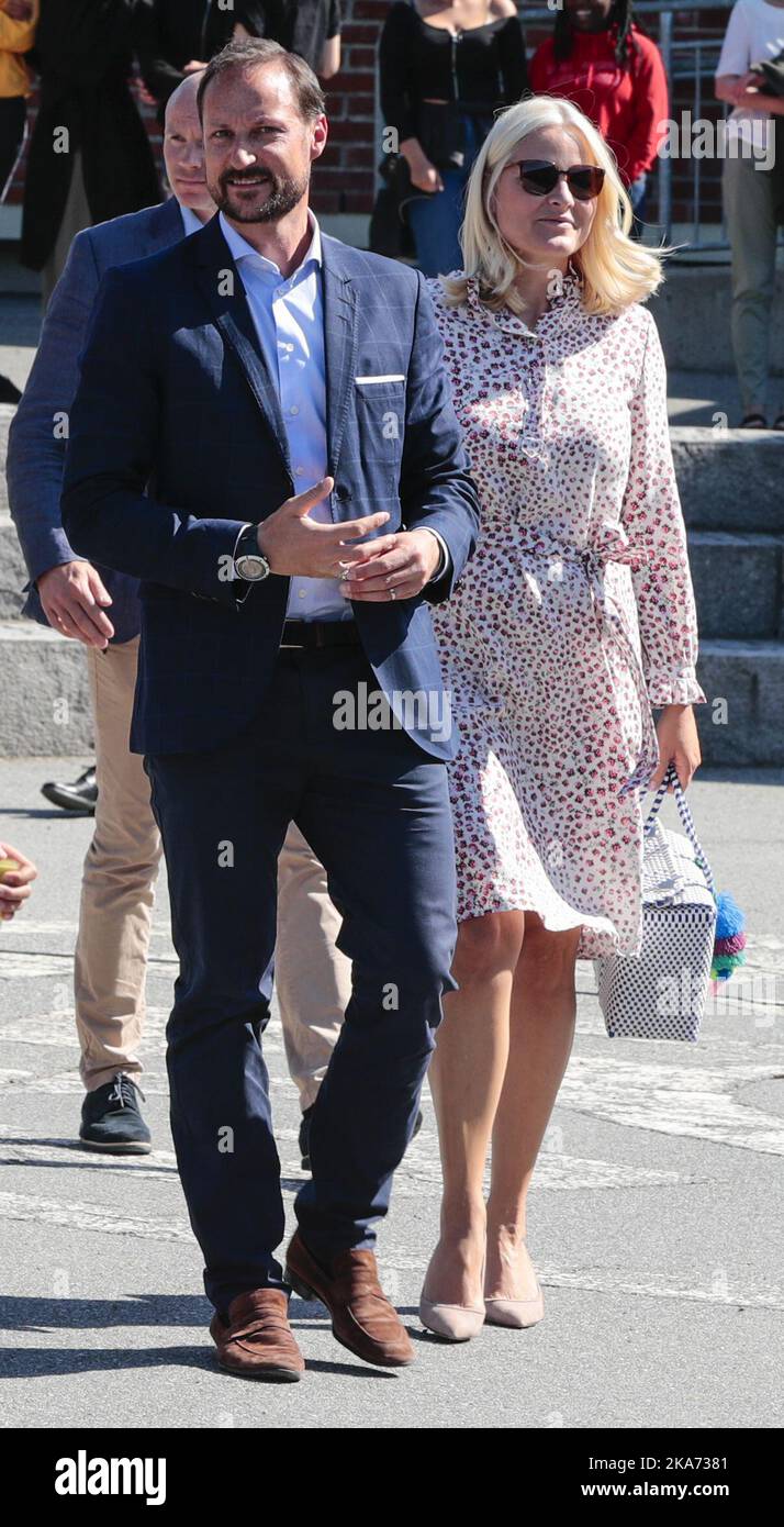 Oslo, Norway 20180523. Crown Prince Haakon and Crown Princess Mette ...