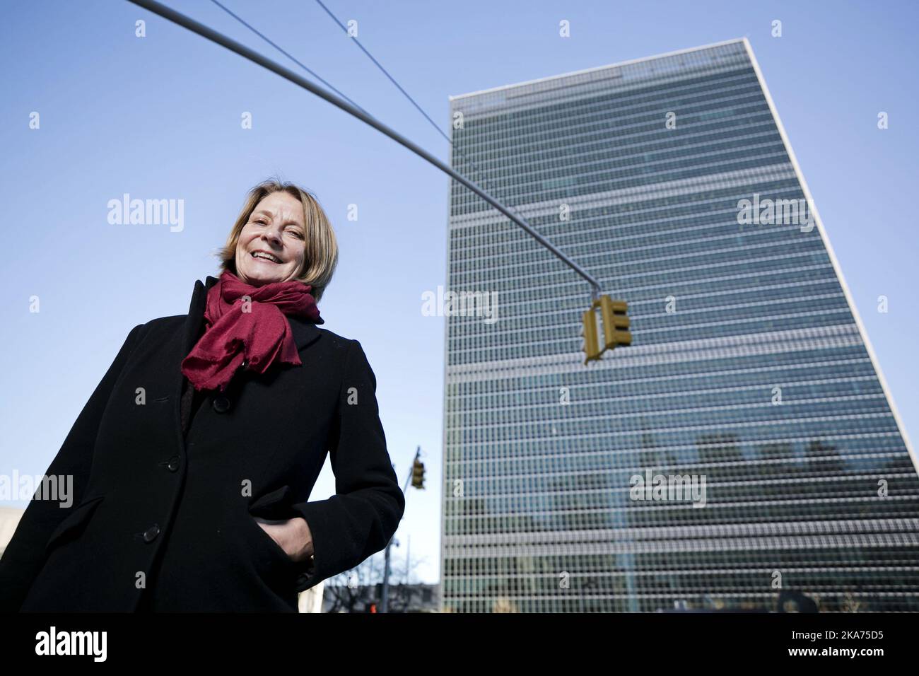New York, USA 20190114. Mona Juul,ambassador in the Norwegian ...
