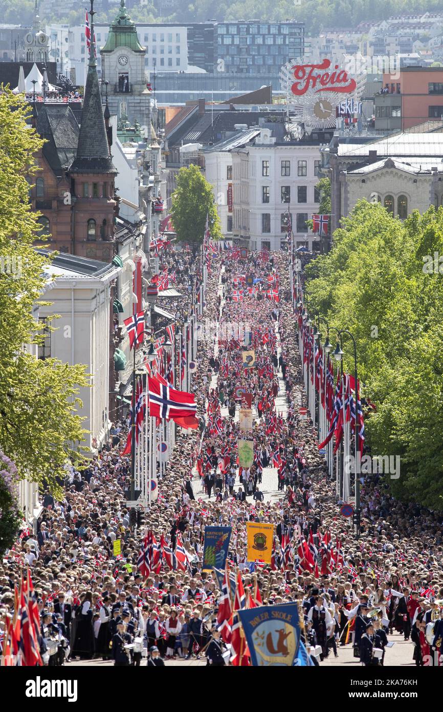 Oslo, Norway 20190517. Celebration of May 17, the Norwegian ...