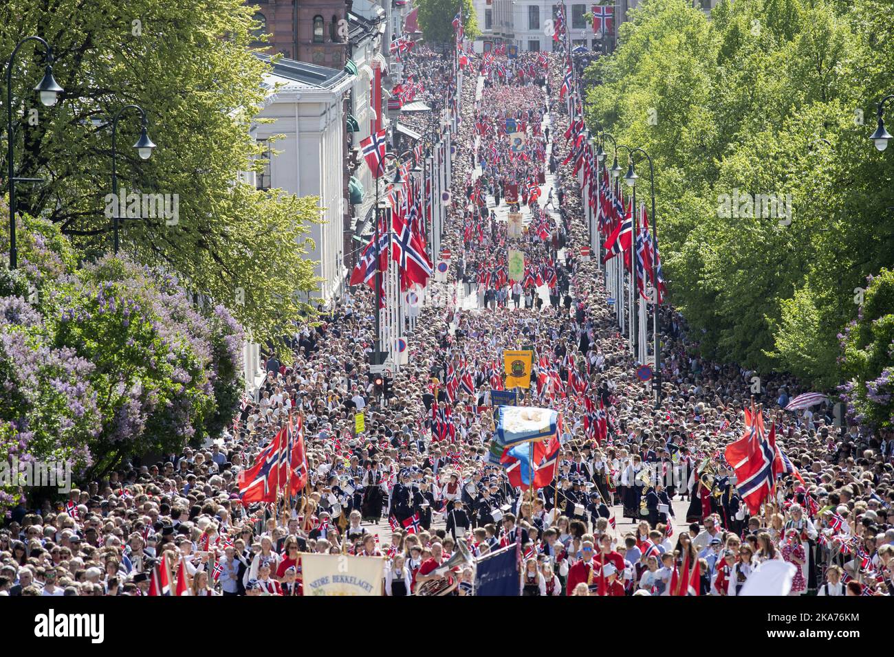 Oslo, Norway 20190517. Celebration of May 17, the Norwegian ...