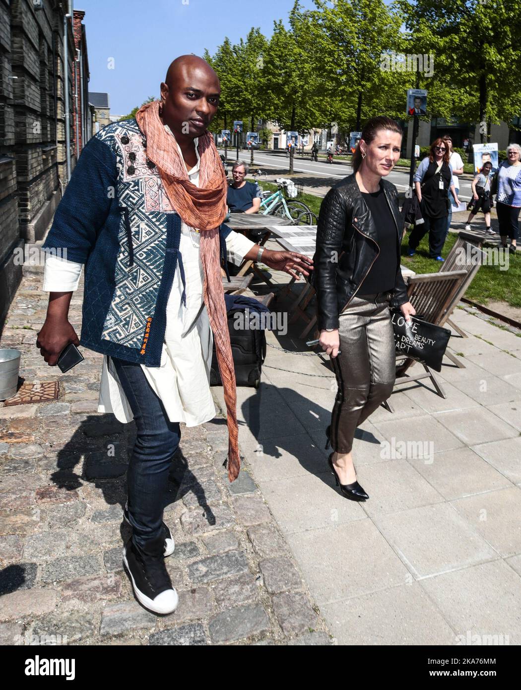 COPENHAGEN, DENMARK 20190519. Princess Märtha and Durek Verrett in ...