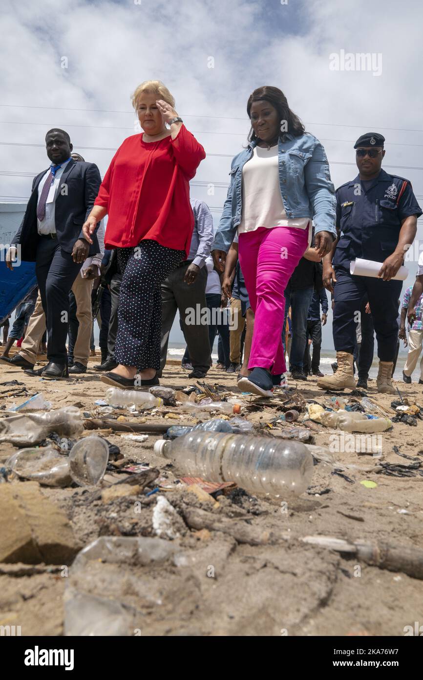 Accra, Ghana 20190601. Prime Minister Erna Solberg and Ghana's ...