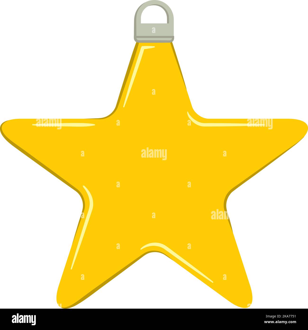 Vector illustration of a star-shaped Christmas ornament Stock Vector ...