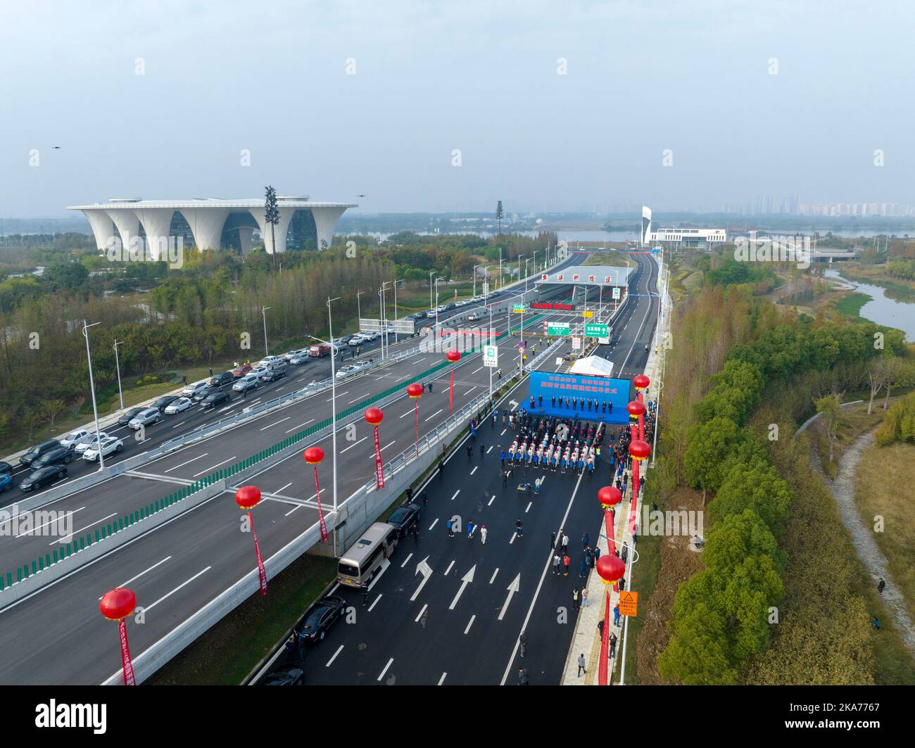 The first road tunnel of Hanjiang, Yuliangzhou road tunnel, opens to ...
