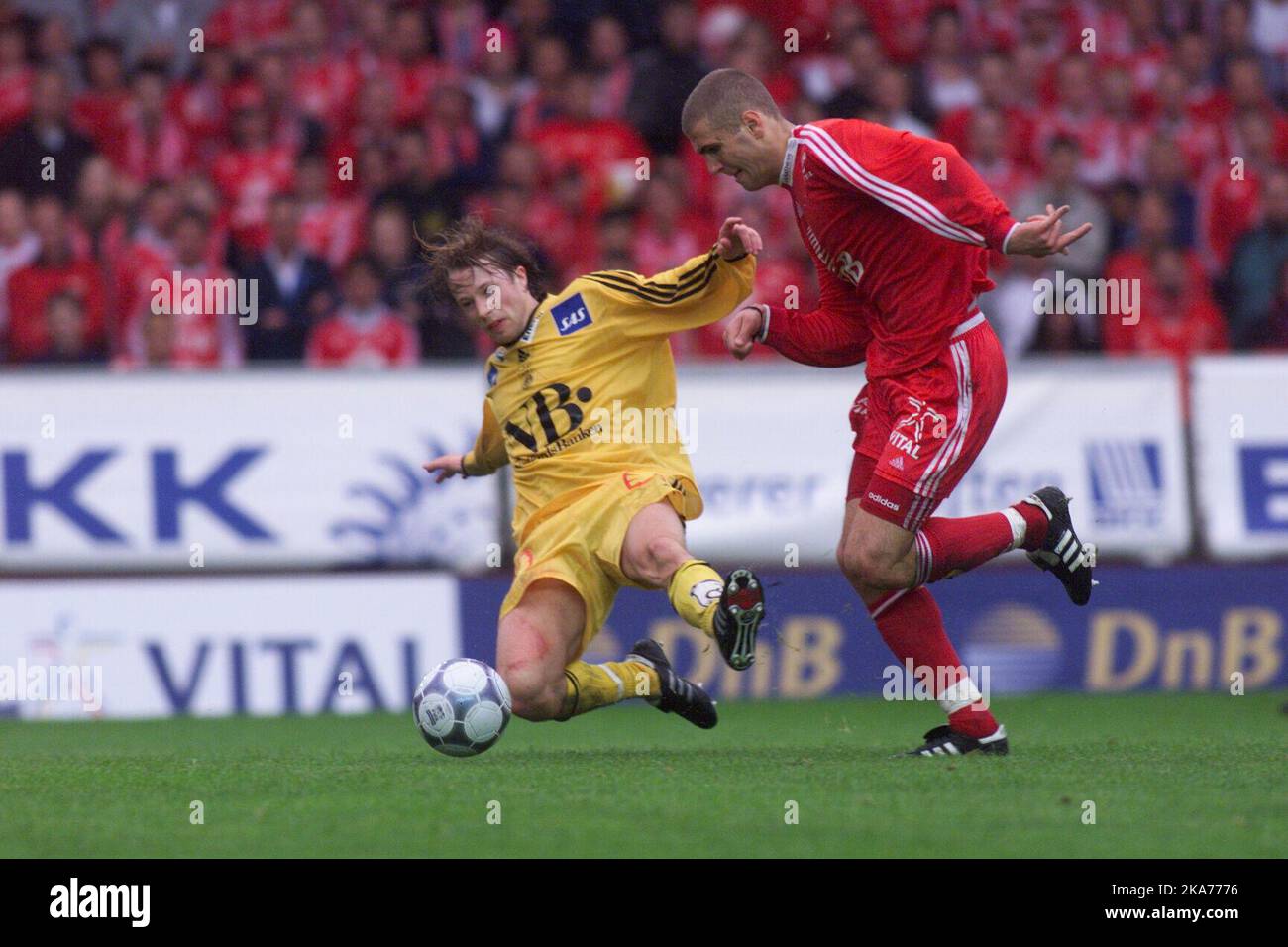 Azar Karadas (right) against Arild Berg and Bodø / Glimt when the ...
