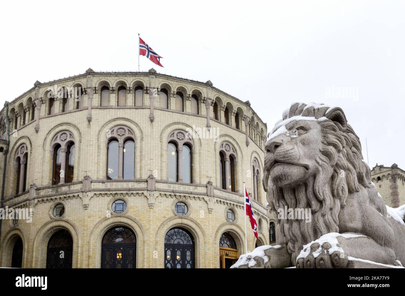 Oslo, NORWAY 20200204. The Storting is the Norwegian National Assembly ...
