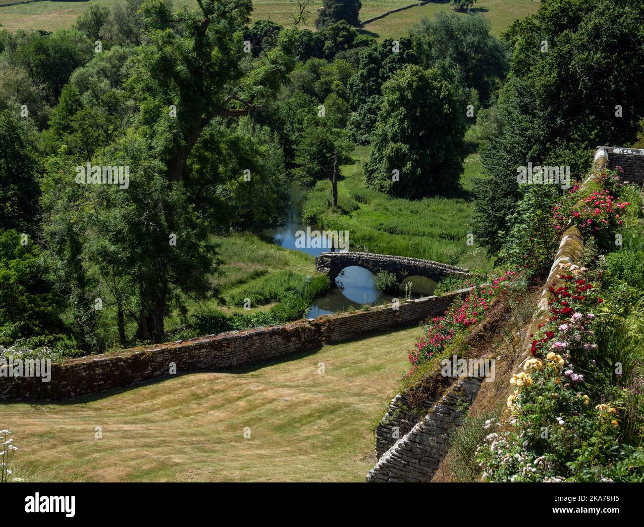 Haddon Hall, a medieval manor house dating from 11th century, Bakewell ...