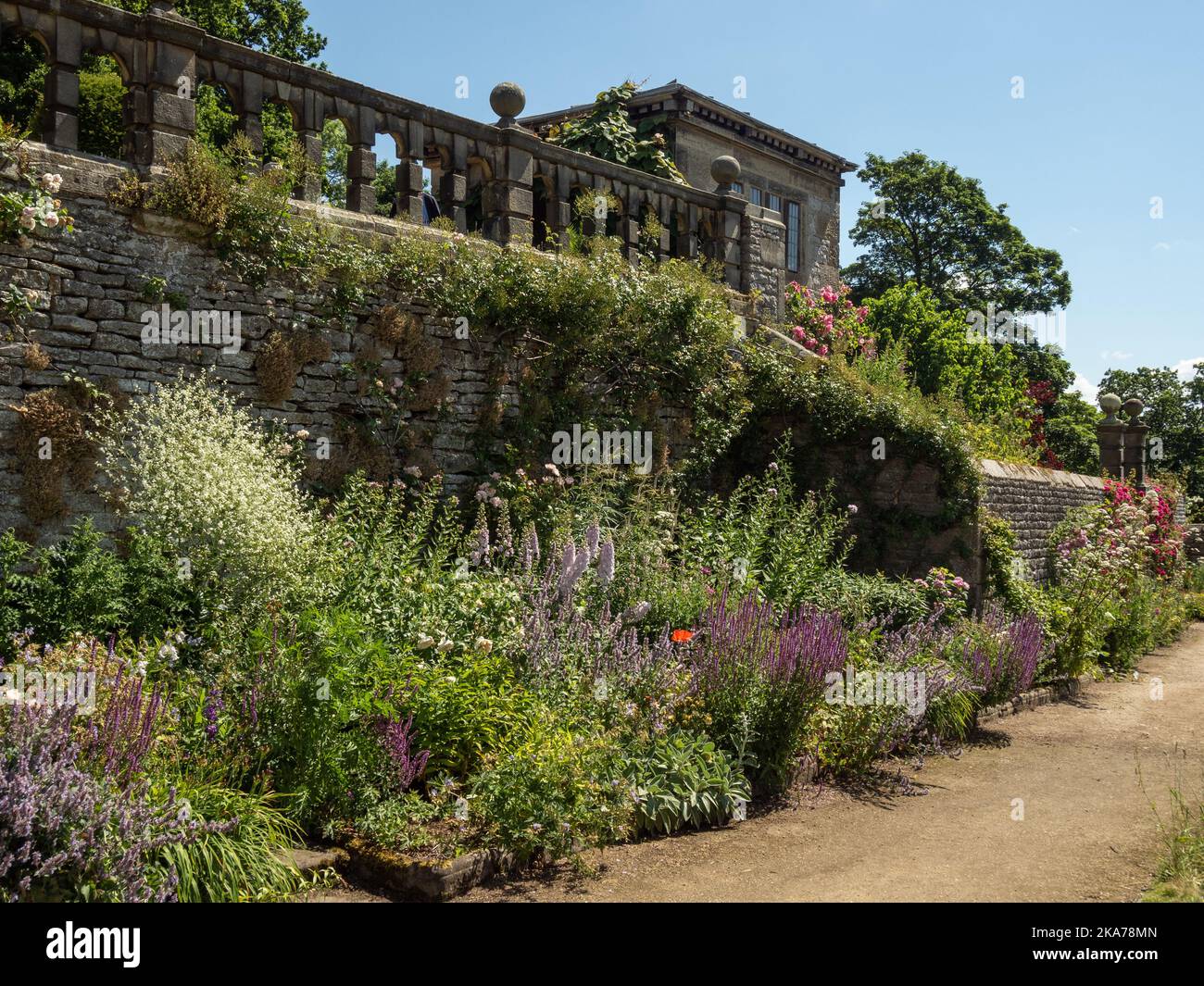 Haddon Hall, a medieval manor house dating from 11th century, Bakewell ...