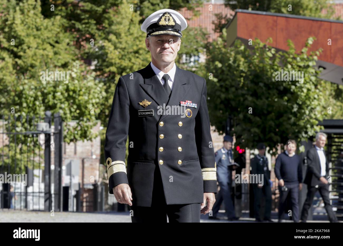 Oslo, Norwau 20200904. Admiral Nils Andreas Stensoenes who is the new ...