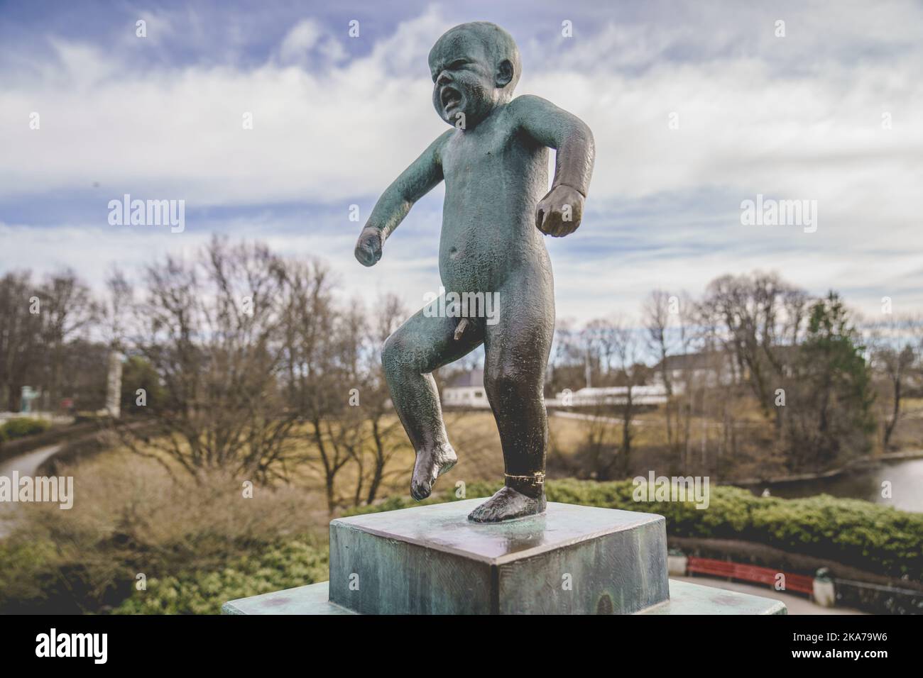 Oslo vigeland sculpture park angry hi-res stock photography and images ...