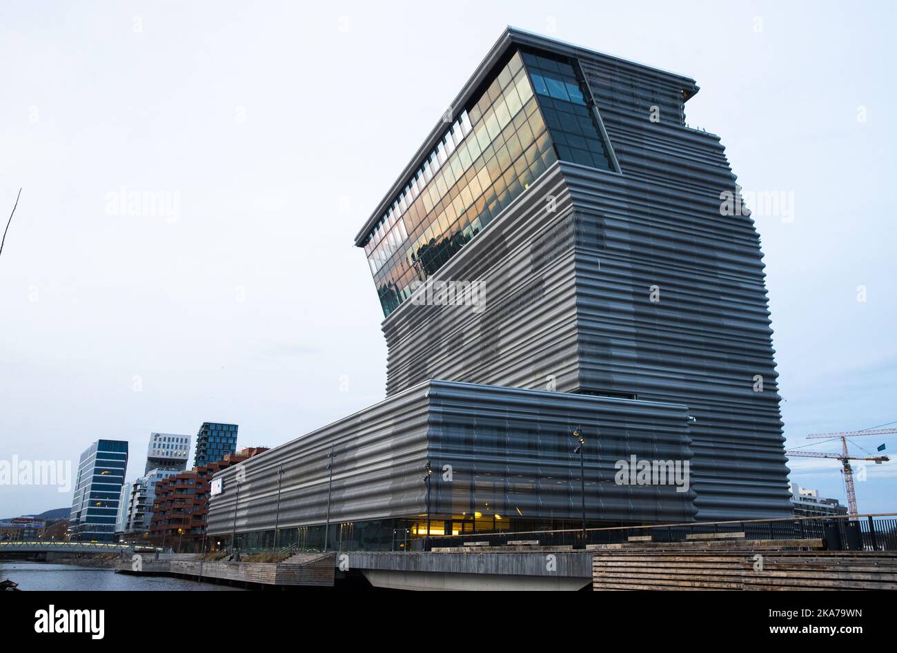 OSLO, NORWAY 20210420. The new Munch Museum in BjÃ¸rvika, Oslo. Opening ...