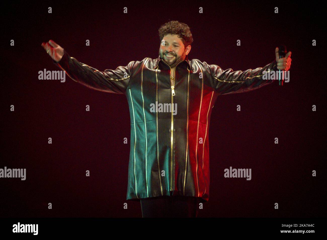 Rotterdam, Netherlands 20210521. James Newman from the UK with the song ...