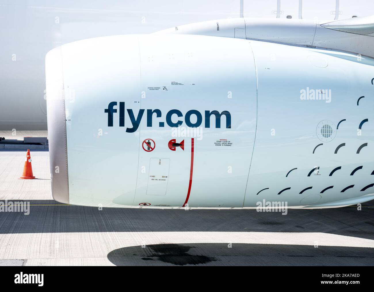 Oslo 20210630. The first flight with Flyr today goes from Oslo to ...
