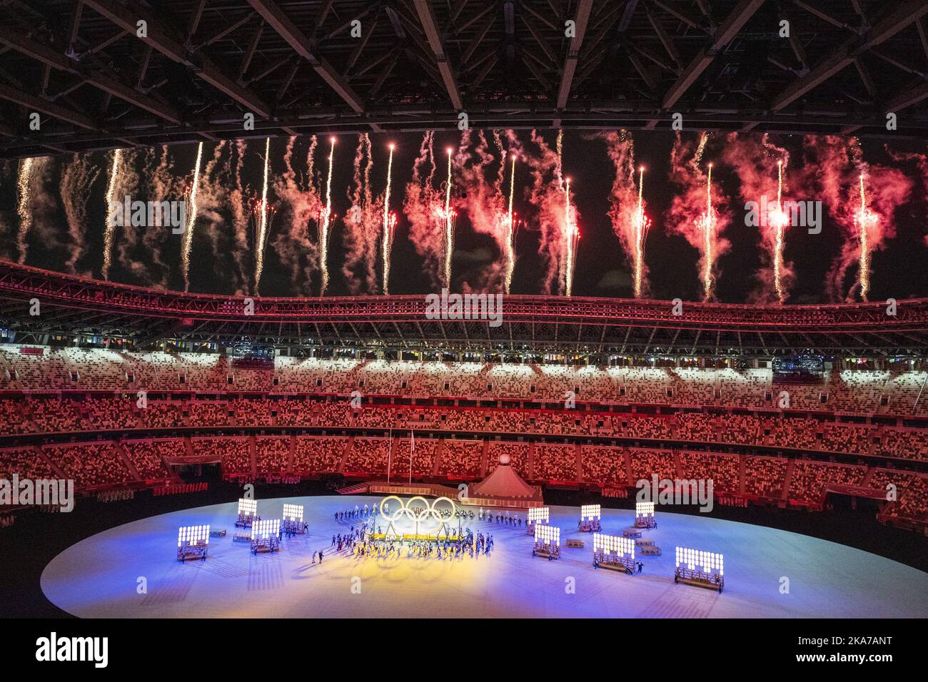 Tokyo, Japan 20210723. The historic opening ceremony at the Olympic ...