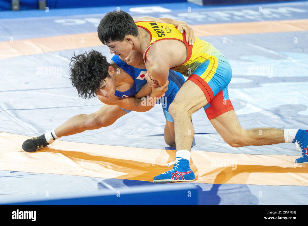 Oslo 20211010. Sultan Assetuly from Kazakhstan against Kensuke Shimuzu ...
