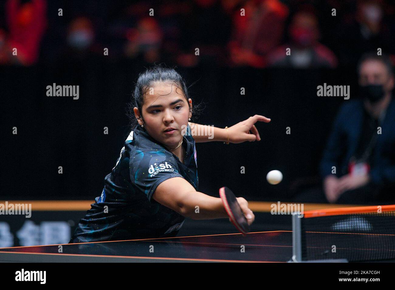 Chinese table tennis player Wang Yidi defeated Puerto Rican table ...