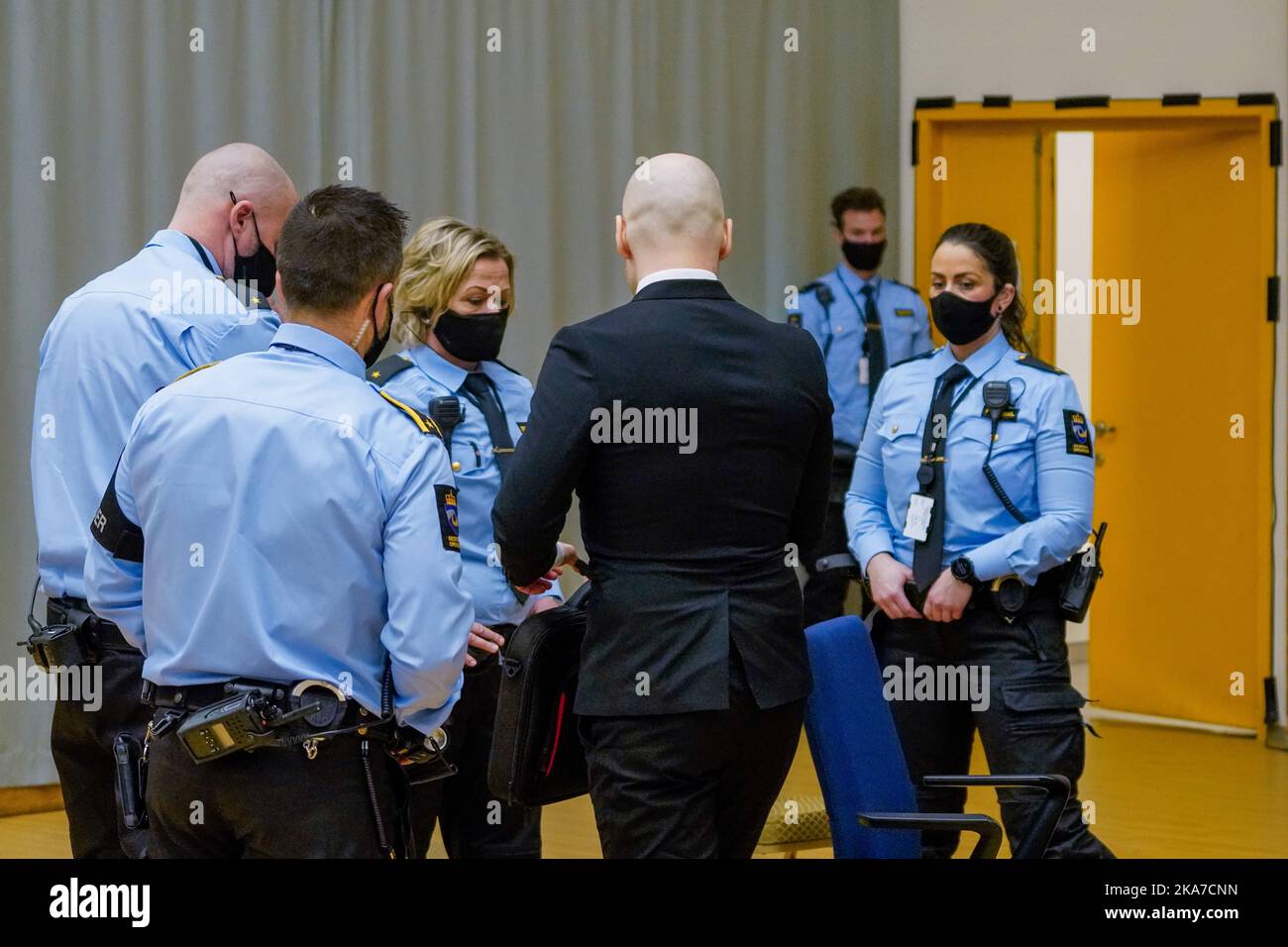 Skien 20220118. Anders Behring Breivik, convicted of terrorism, in the ...