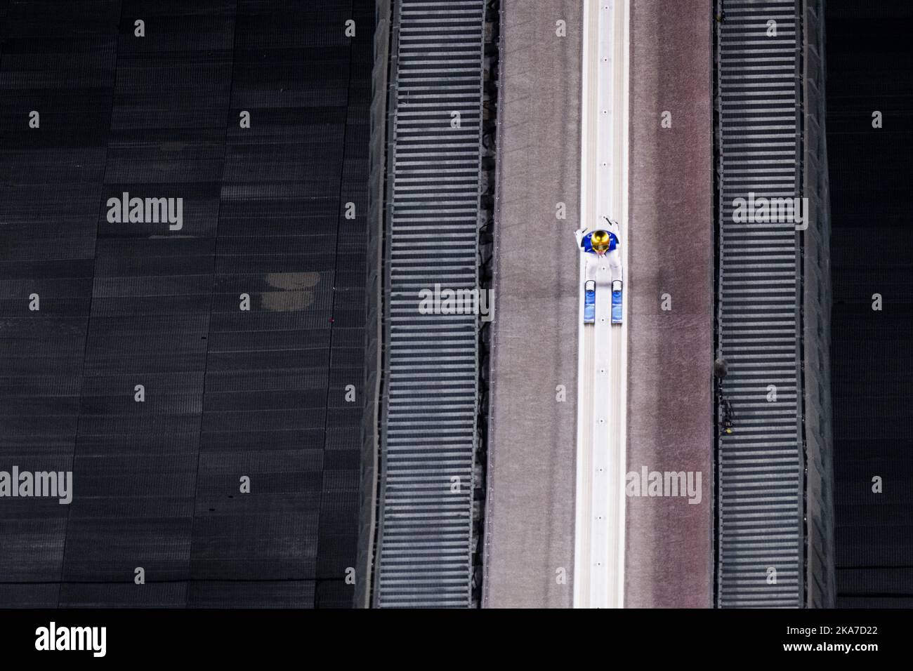 Zhangjiakou, China 20220207. Marius Lindvik from Norway during mixed ...