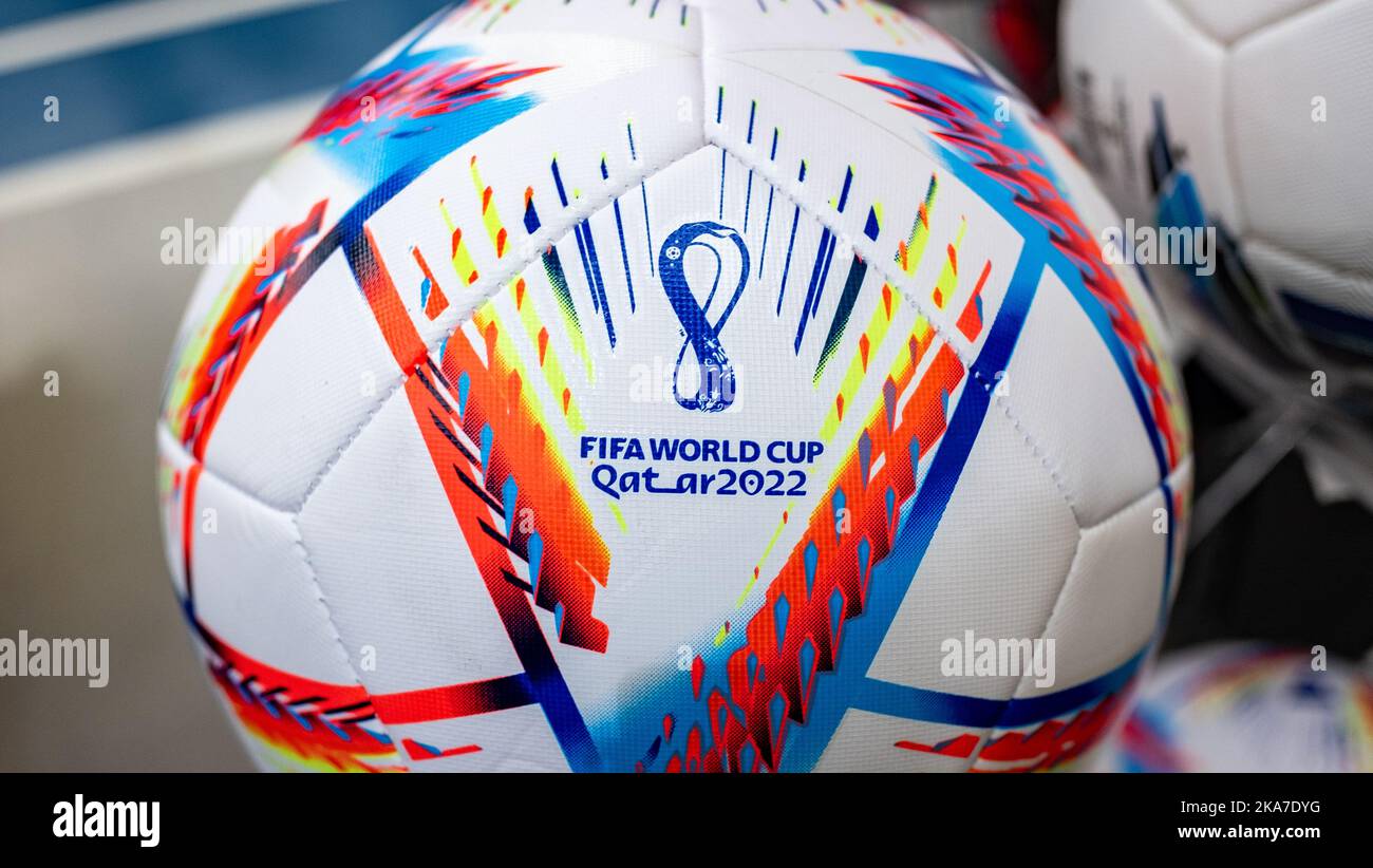 September 2, 2022, Doha, Qatar, The official ball of the FIFA World Cup ...