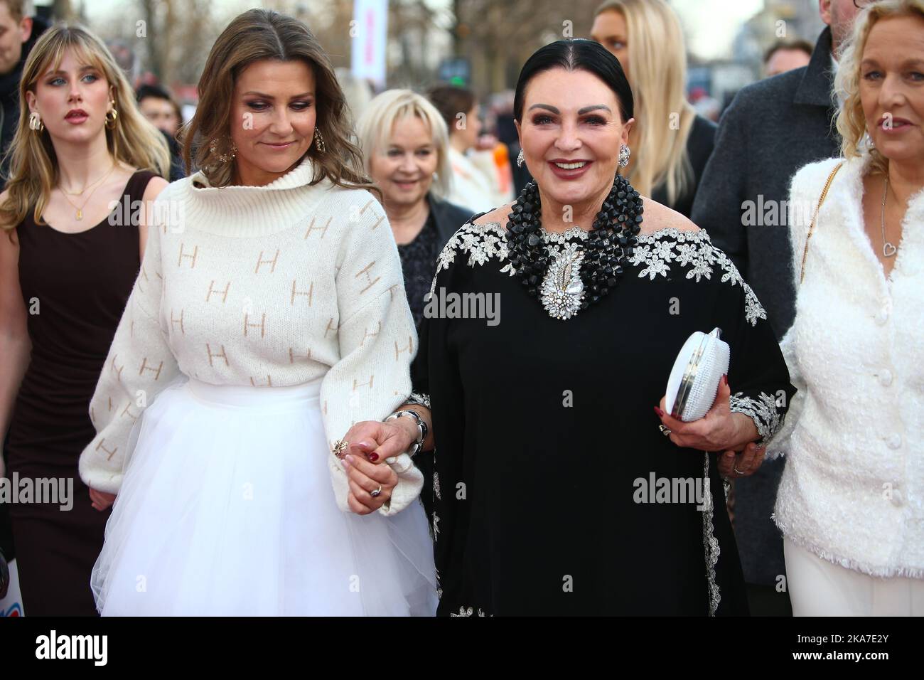 Fredrikstad 20220324. Princess MÃ¤rtha Louise and Lilli Bendriss on the ...