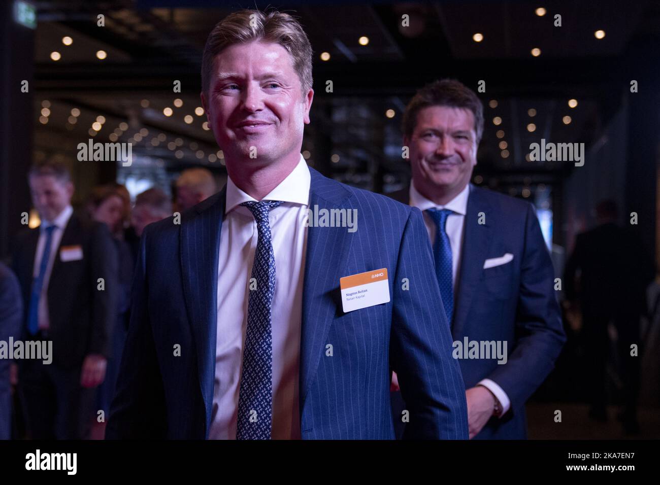 Oslo 20220512. The Reitan family represented by Magnus (front) and Ole ...