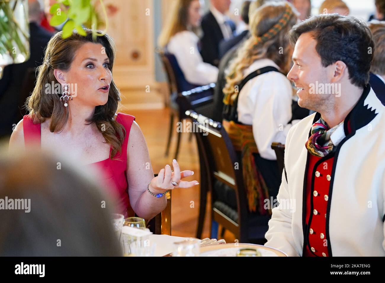 Oslo 20220512. Sebastian Foss SolevÃ¥g in conversation with Princess MÃ ...