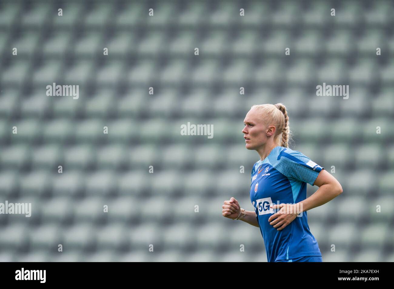 Oslo 20220530. Maria Thorisdottir during a training session with the ...
