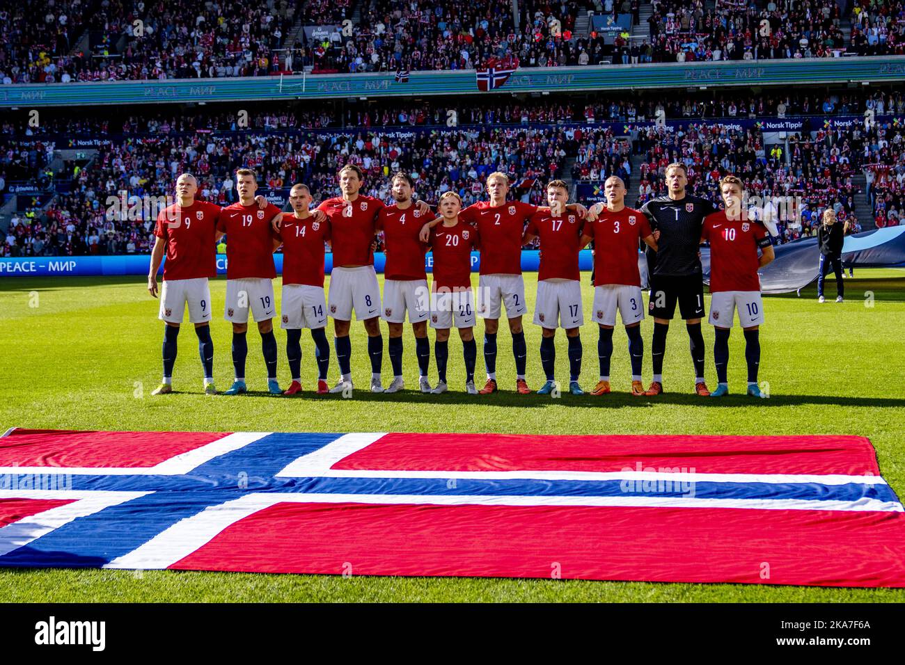Ullevaal stadium the norwegian national team hi-res stock photography ...